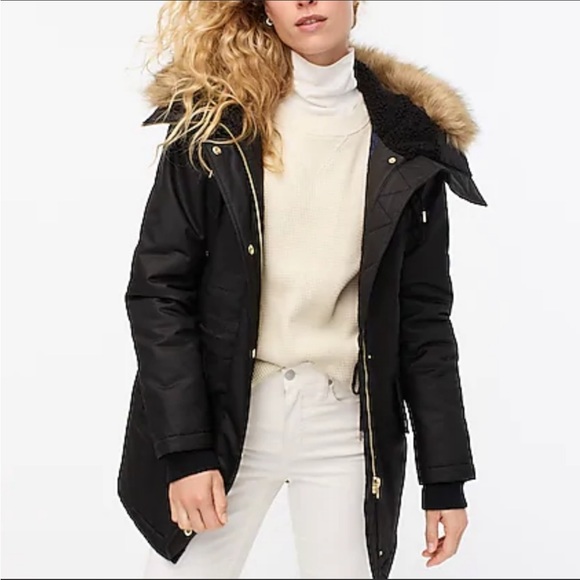 J. Crew | Jackets & Coats | Jcrew Perfect Parka With Eco Friendly ...